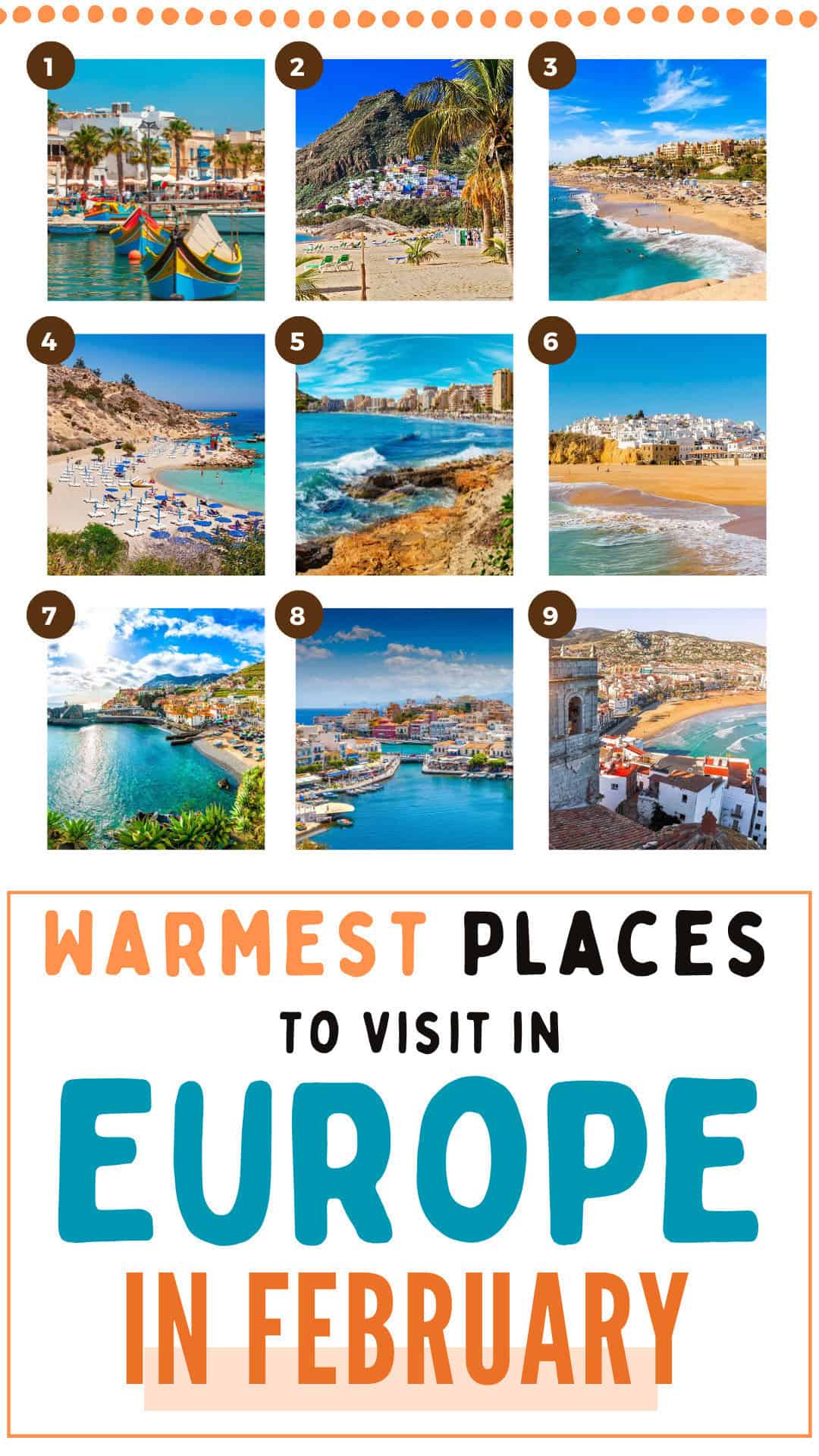 12 Warmest Places in Europe in February to Trade Snow for Sunshine