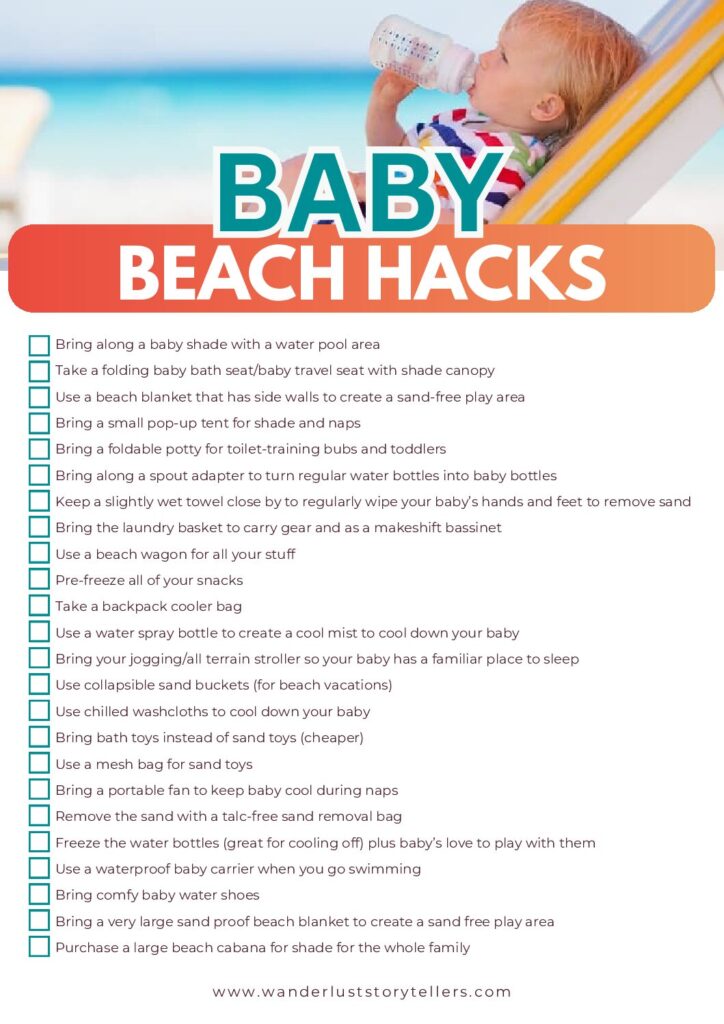 23 Revolutionary Baby Beach Hacks that every Mum should know!