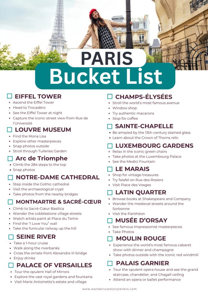 The Only Paris Bucket List You'll Ever Need: 15 Must-See Places You Can't Miss